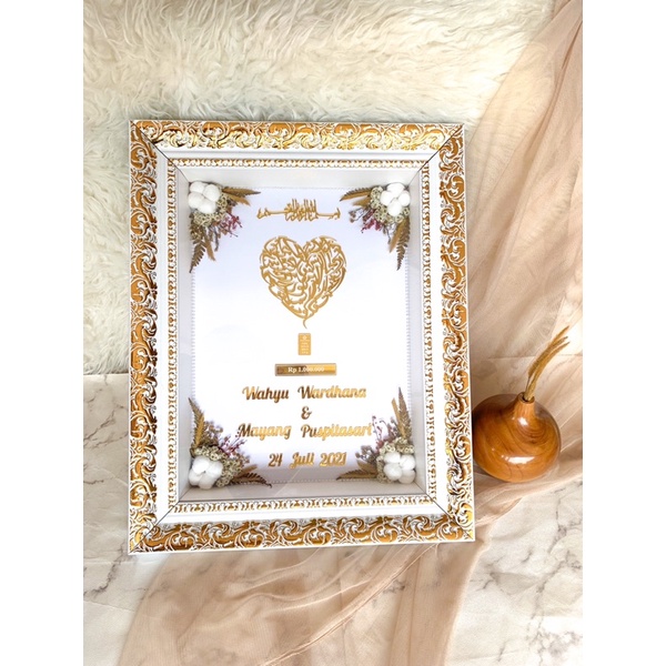 Jual MAHAR GOLD AR-RUM/MAHAR AKRILIK GOLD MIRROR FRAME 30x40 | Shopee ...