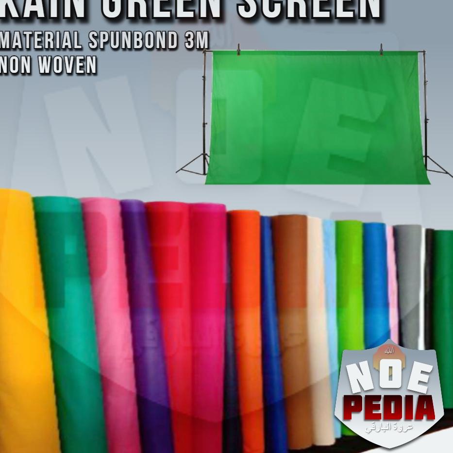 Jual Green Screen Kain Backdrop Background 3 meter Spunbond untuk Stand ...
