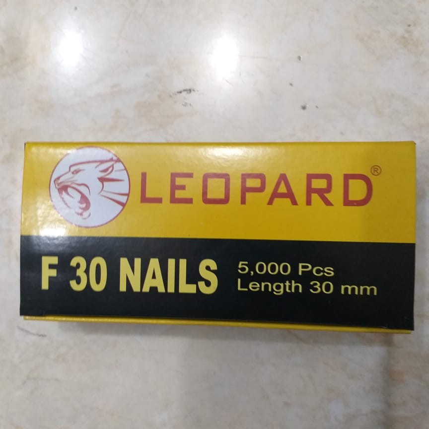 Jual Isi Paku Tembak / Isi Stapler / Air Nailer Leopard F30 Model 30mm ...