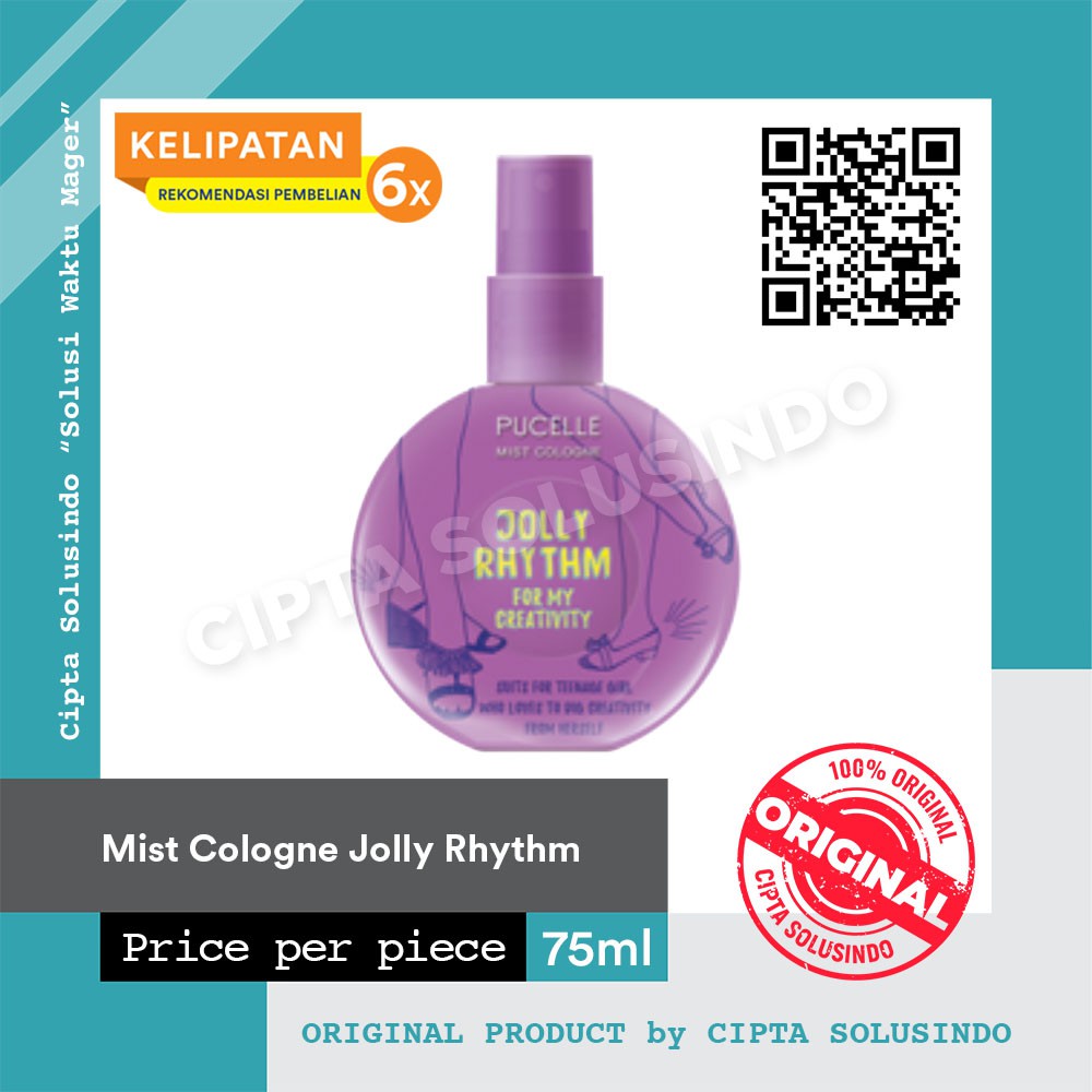 Jual Parfum Minyak Wangi Pucelle Mist Cologne Jolly Rhythm Kecil 75ml ...
