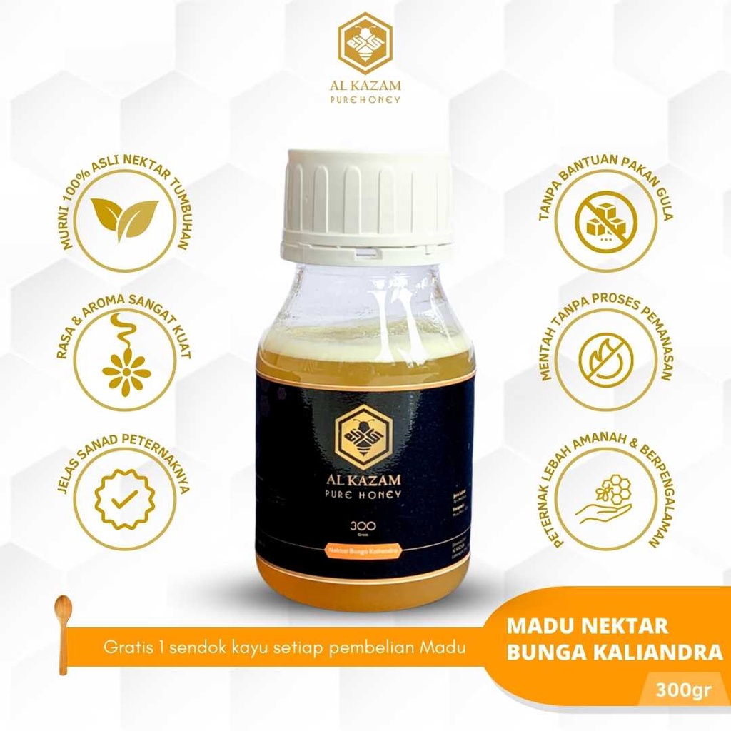 Jual Madu Murni Asli 100% Original Tanpa Campuran 300gr Nektar Bunga ...