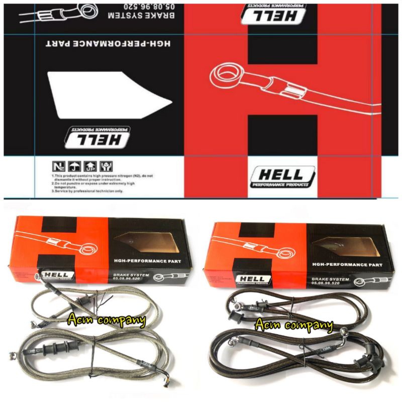 Jual Kabel Selang Rem Set Depan Belakang Nmax 155 Old New Abs / Non Abs HELL ORIGINAL | Shopee ...
