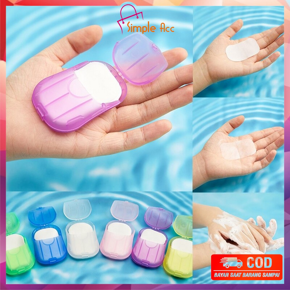 Jual DO-C453 Sabun Cuci Tangan Kertas Isi 20 PCS Sabun Kertas Cuci ...