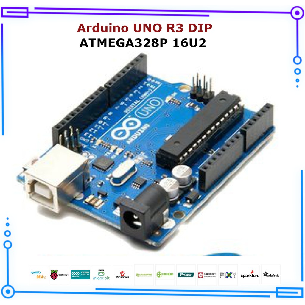 Jual Arduino UNO R3 ATMEGA328P DIP ATMEGA 16U2 Compatible | Shopee ...