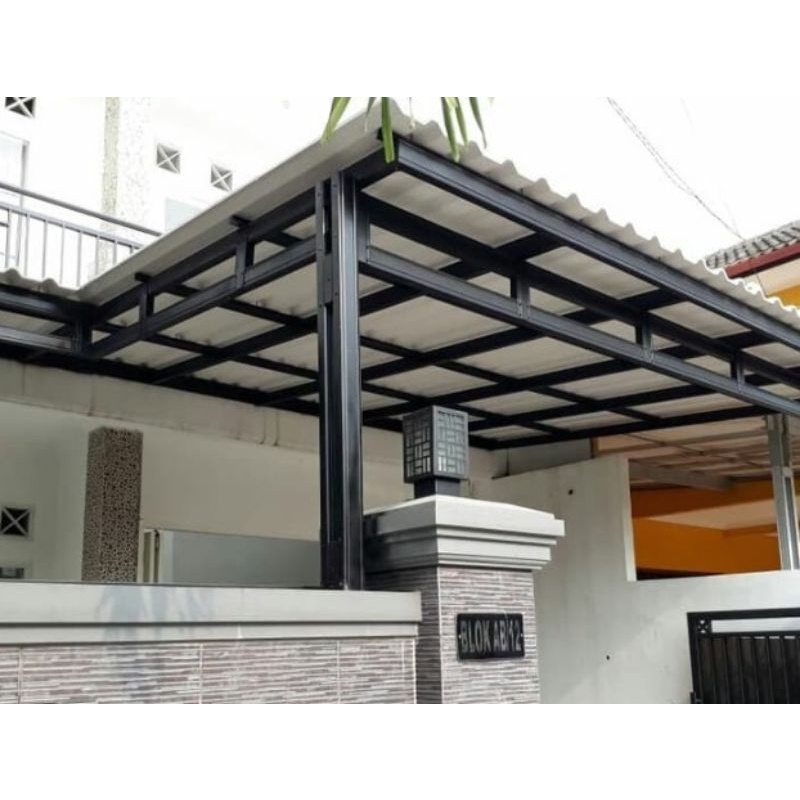 Jual kanopi baja ringan minimalis alderon rs singgel layer | Shopee ...
