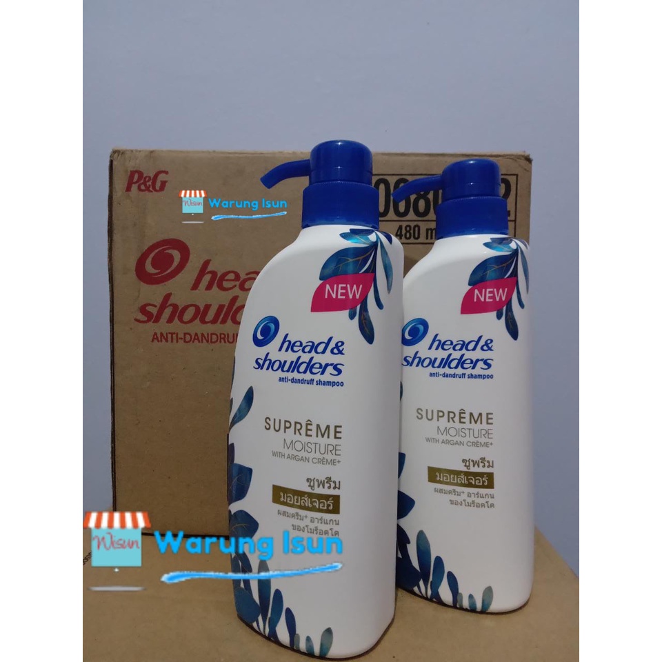 Jual Head & Shoulders Shampoo Supreme Moisture Anti-Dandruff 480 ml EXP 2025 Sampo Anti Ketombe ...
