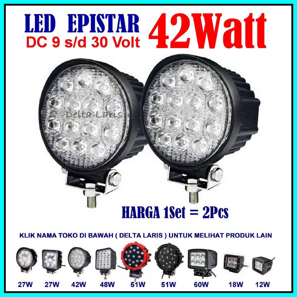 Jual Lampu LED 24 volt Flood Forklift Alat Berat Bulldozer Crane ...