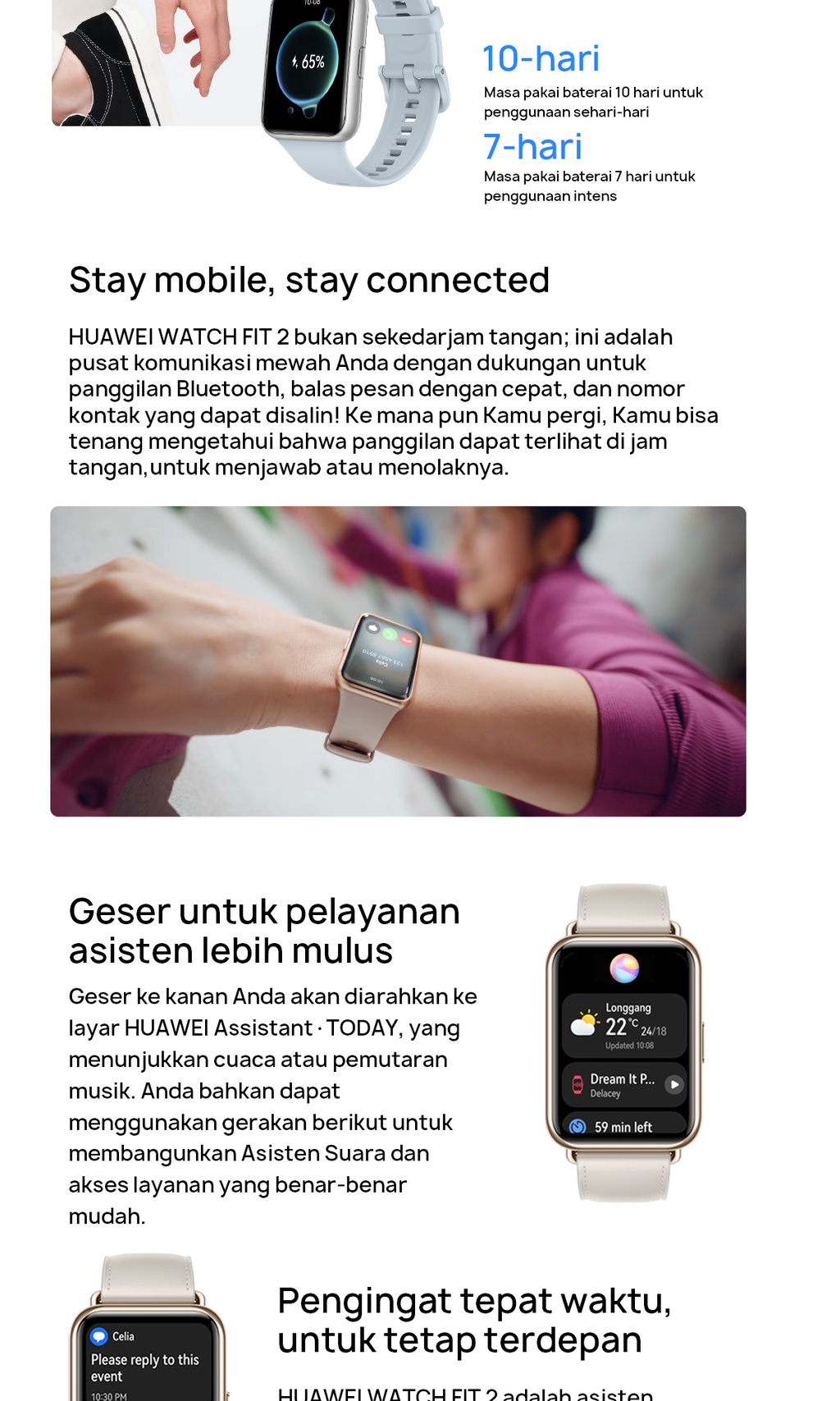 Jual HUAWEI WATCH FIT 2 CLASSIC EDITION GARANSI RESMI di Seller Elite ...
