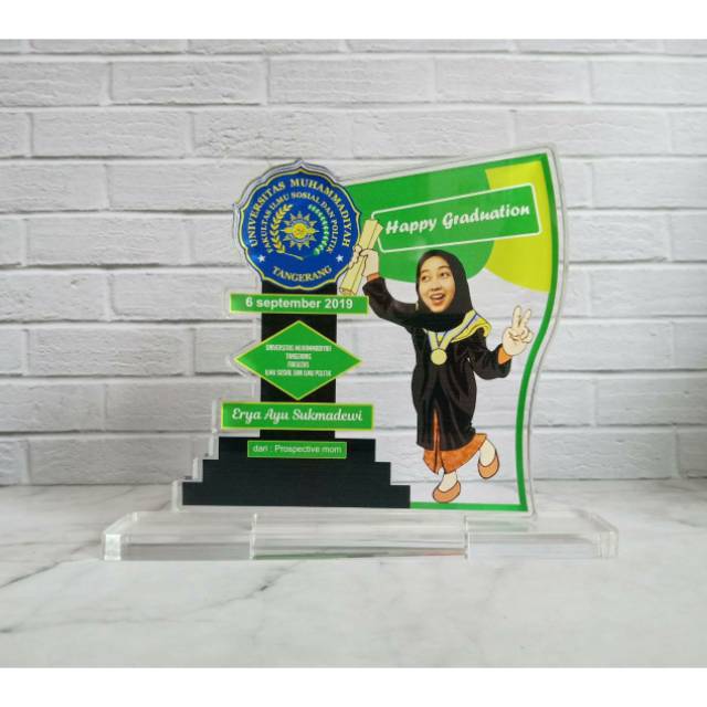 Jual Plakat akrilik custom, plakat custom, plakat kenang-kenangan ...