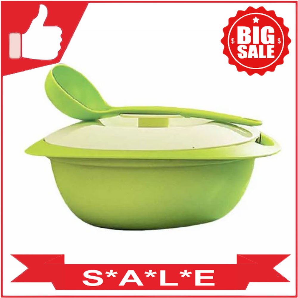 Jual Tupperware Blossom Soup Server Hijau Tupperware Original | Shopee ...