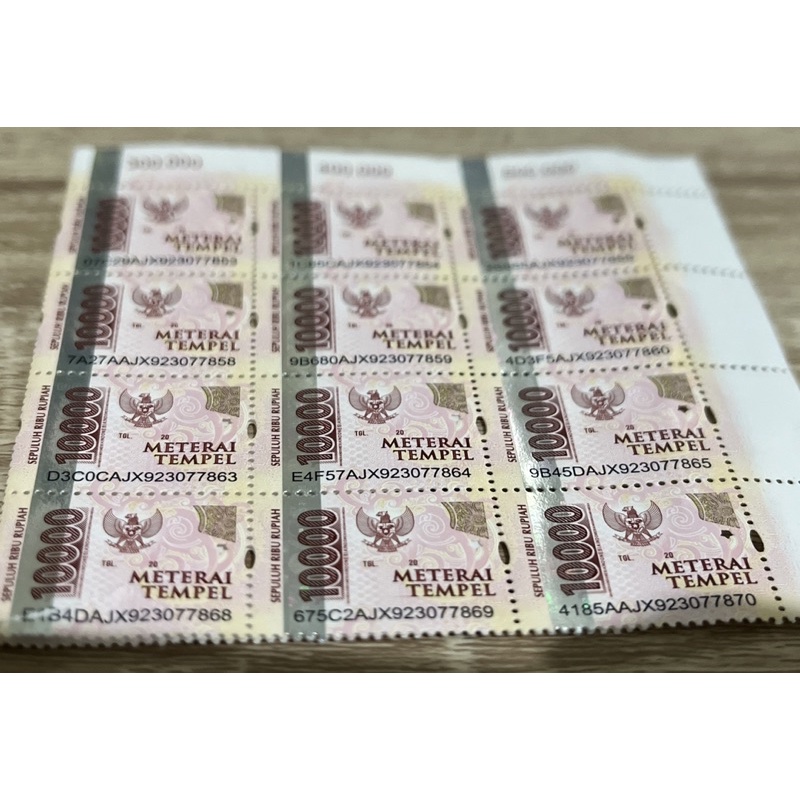 Jual METERAI 10000 METERAI 10RB METERAI 10.000, 100% ASLI | Shopee ...