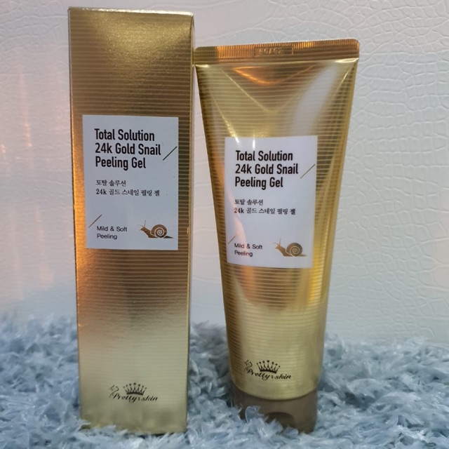 Pretty skin Total solution 24k gold snail peeling gel 150g ORIGINAL ...