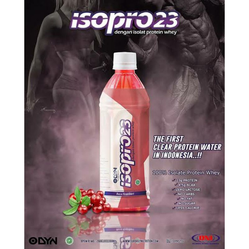 Jual Isopro23 Whey Protein Isolate Drink 12 pcs/box Iso Pro Clear ...