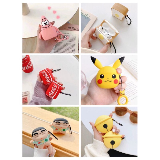 (COD) COD Case Airpods 2 3D Premium Gen 1 Lucu Karakter Inpods 12 Polos ...