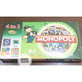 Jual Monopoly 4in1/ mainan jadul/ ular tangga/ halma/ mainan monopoly ...