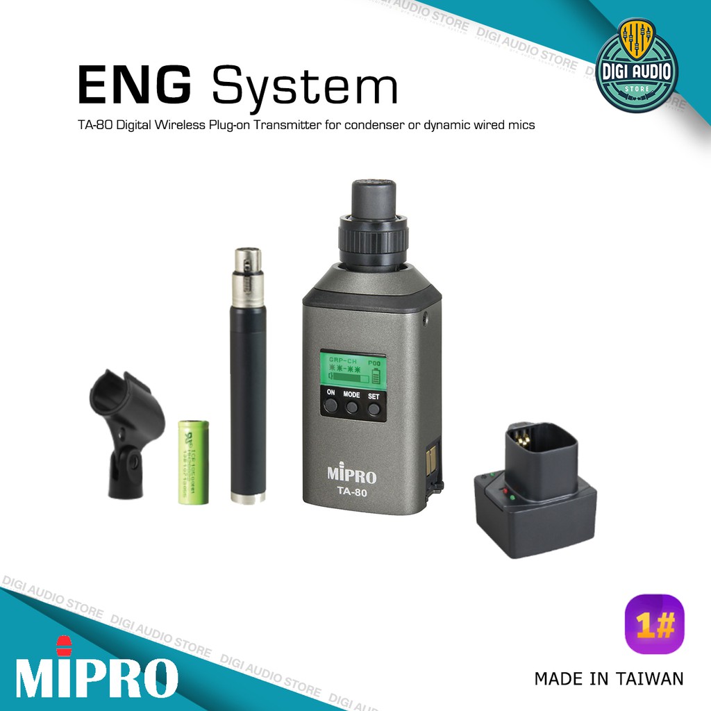 Jual Digital Wireless Transmitter MIPRO TA-80 - XLR Mic Input ...