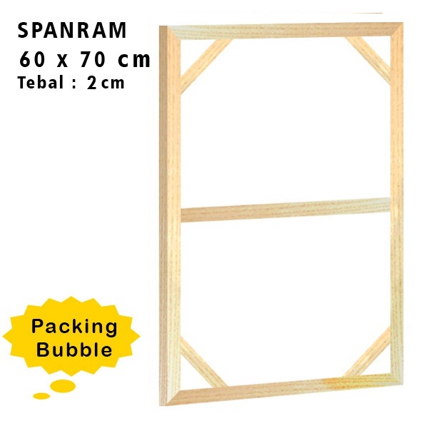 Jual Spanram 60x70 cm Rangka Kayu Kanvas dan Banner | Shopee Indonesia