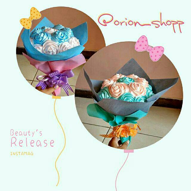 Jual Buket bunga bulat (nempel) | Shopee Indonesia