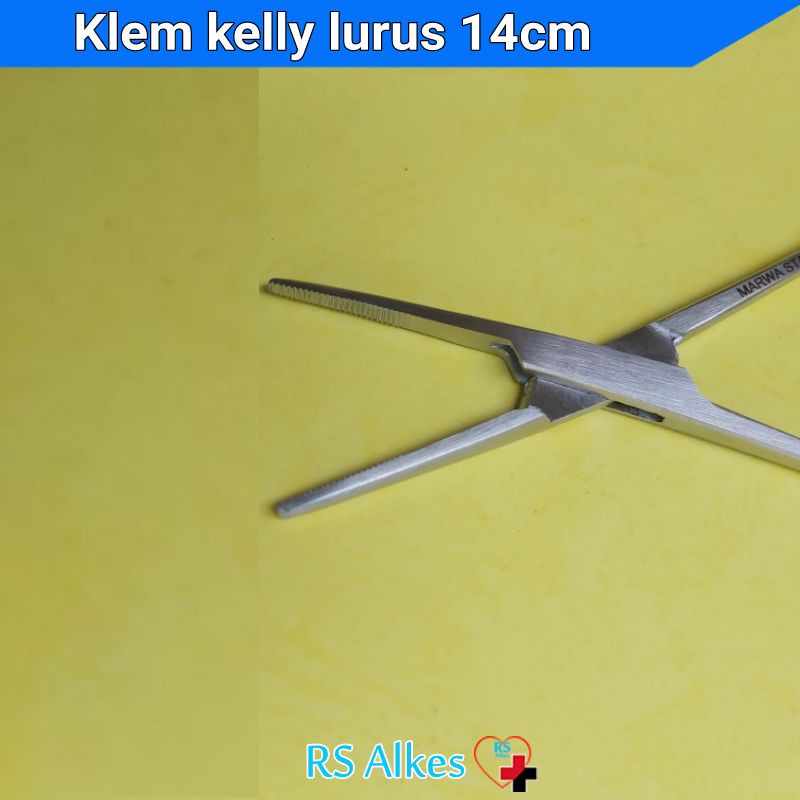 Jual Klem Kelly Lurus 14cm Kelly Haemostatic Forcep Straight | Shopee ...