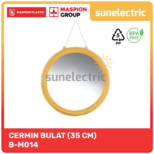 Jual Maspion PLA Round Mirror / Cermin Bulat Dinding Gantung Besar BM 014 - Multi Colour ...