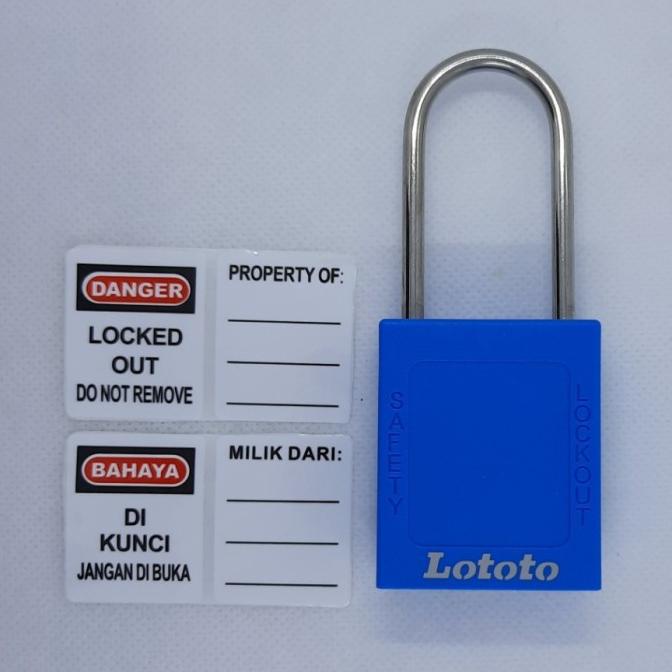 Jual =====] LOTOTO LS31 Biru, Gembok Safety Loto Padlock Safety Lockout ...