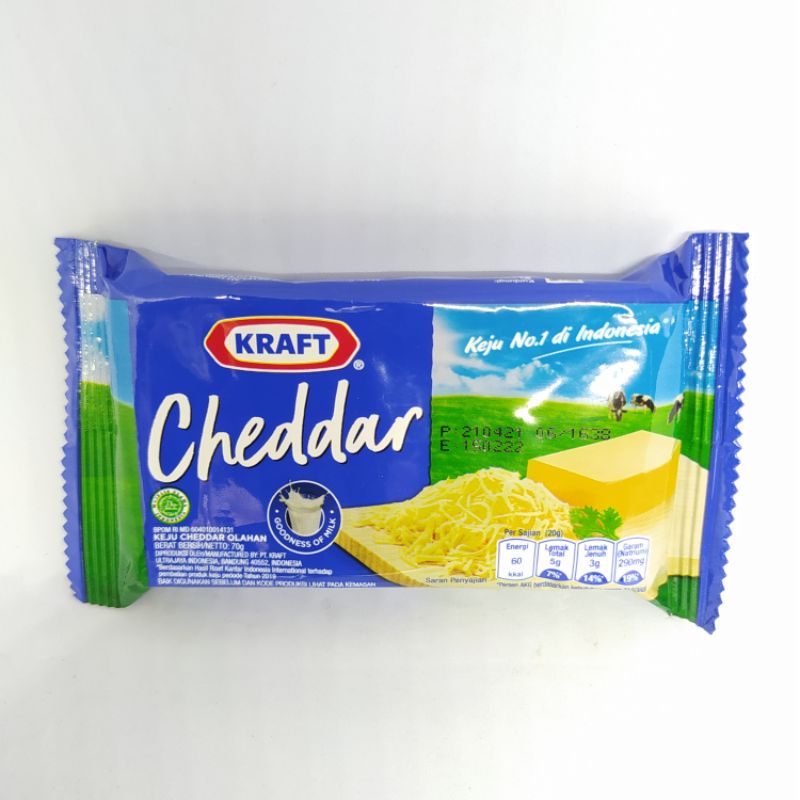 Jual Keju Kraft Cheddar 70gr/ Keju Kraft | Shopee Indonesia