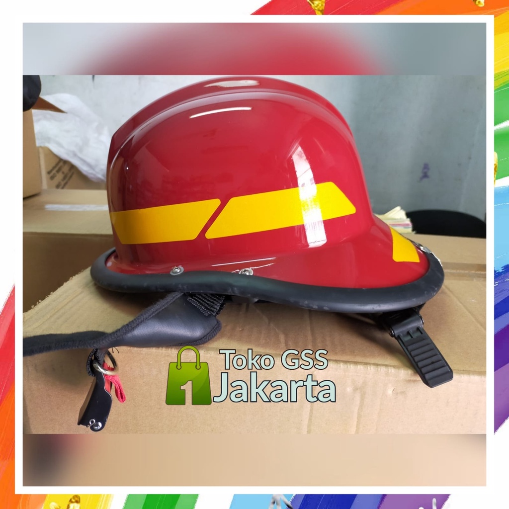 Jual HELMET ASGARD HELM PEMADAM KEBAKARAN MERAH RED FIRE EXTINGUISHER ...