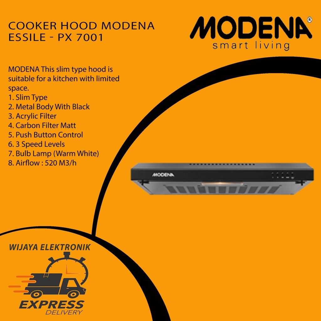 Jual EXSHAUST 70CM MODENA PX7001 / COOKER HOOD MODENA PX7001 | Shopee ...