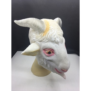 Jual TOL-84 topeng latex karet full head kepala kambing domba scary ...