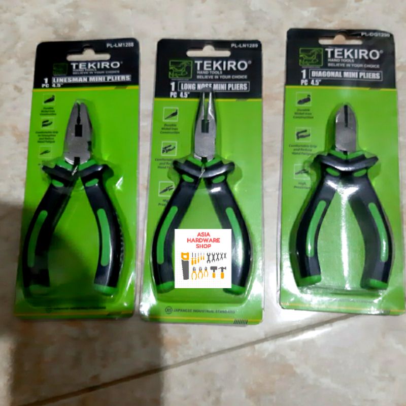 Jual Tang Kombinasi Lancip, Potong 4,5 inci harga satuan TEKIRO | Shopee Indonesia