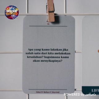 Jual Kartu Pertanyaan Deep Talk Edisi Before U Married - Permainan ...