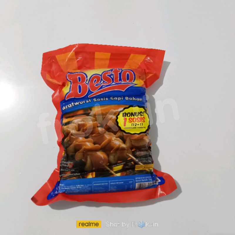 Jual Besto Bratwurst Sosis Sapi Bakar 1Kg - Frozen Food Murah | Shopee ...