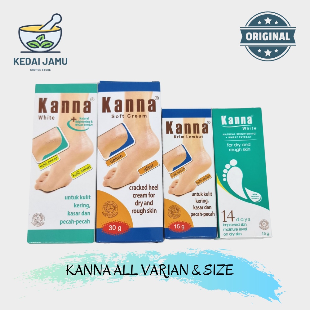 KANNA SOFT CREAM & WHITE CREAM - UNTUK KAKI PECAH-PECAH & KASAR ALL ...