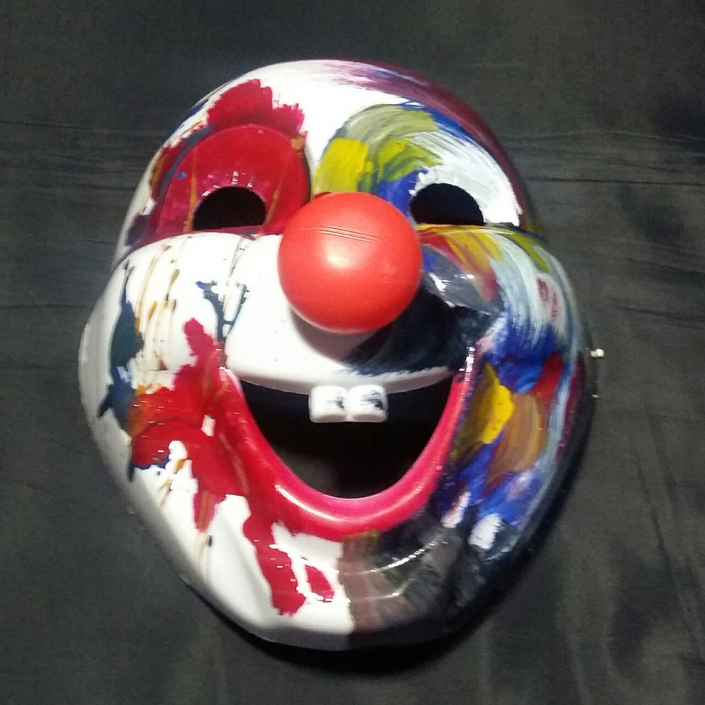 Jual Topeng Badut Comic 8 Custom RainbowAbstrak | Shopee Indonesia