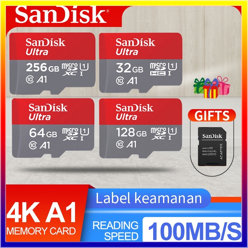 Jual 512GB Micro SD 32/64/128/256GB/512GB Kartu Memori 100MB/S Ultra ...