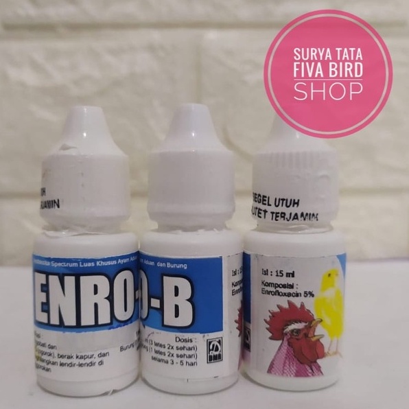 Jual Enro-B antibiotik spectrum luas khusus untuk ayam aduan dan burung ...