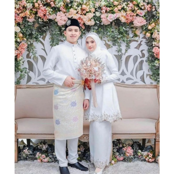 Jual gaun pengantin muslimah Malaysia gaun walimah gaun akad wedding ...