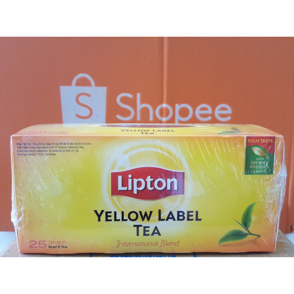 Jual Lipton Teh Celup Yellow Tea Bag 25 pcs | Shopee Indonesia