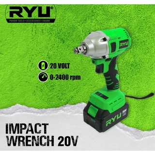 Jual Mesin Cordless Impact Wrench Brushless Mesin Buka Baut RYU RCW 20V ...