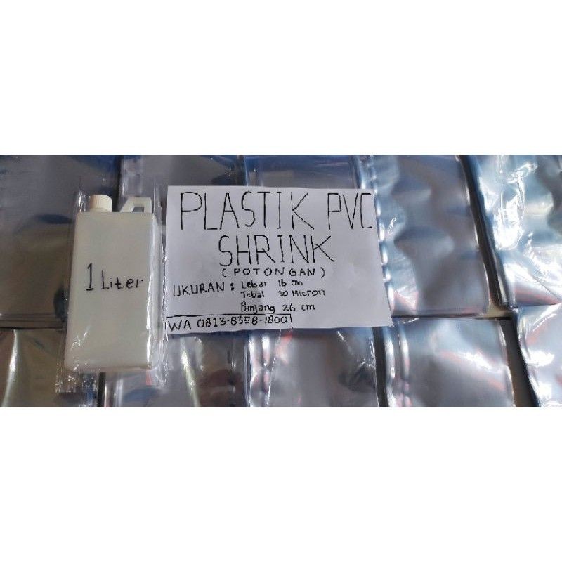 Jual Plastik PVC Shrink Potong (lebar 16cm x panjang 26 cm) tebal 30 ...