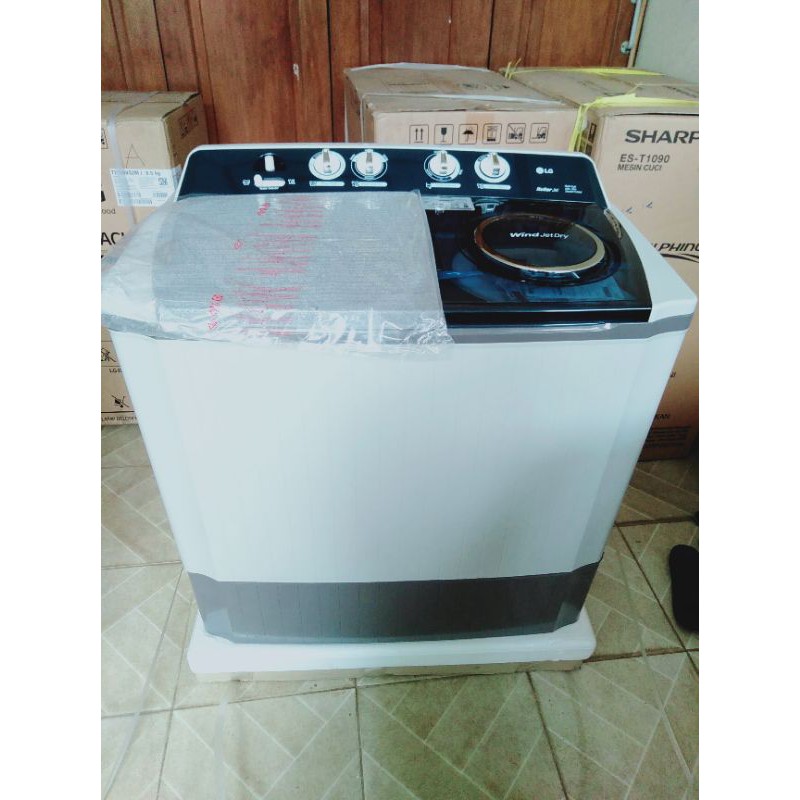 Jual mesin cuci 2 tabung 14 kg LG P1400RT | Shopee Indonesia
