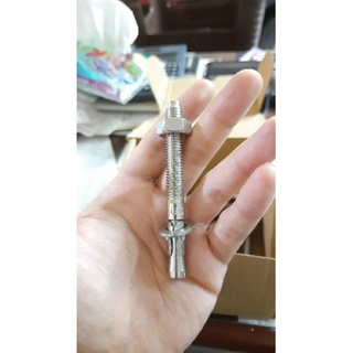 Jual Wedge anchor ss304 m10 x 90 Through bolt trubolt fix anchor 10x90 ...