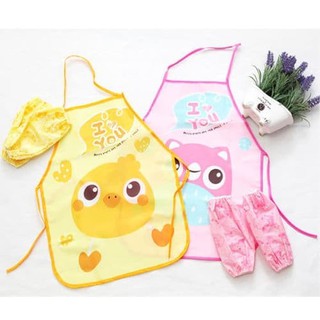 Jual Celemek Apron karakter Anak Bermain Gambar Masak Melukis Celemek ...