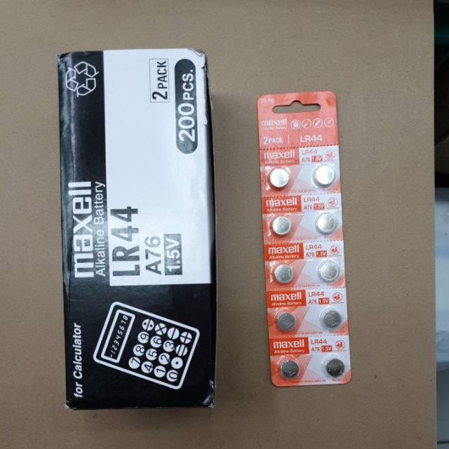 Baterai Kancing / Baterai / Ag13 / Maxell LR44 / Original baterai Maxell | Shopee Indonesia