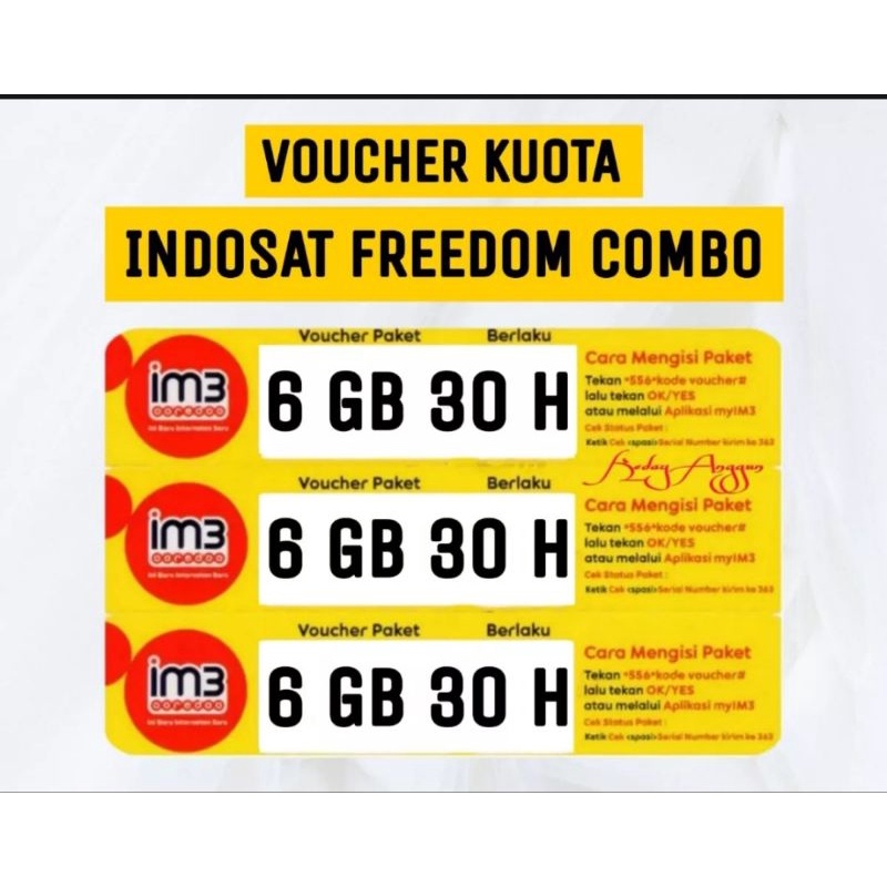 Jual Voucher Im3 Freedom Combo | Shopee Indonesia