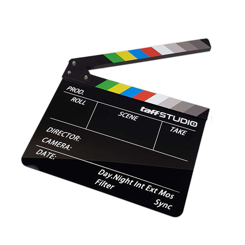 Jual PROFESIONAL CLAPPER BOARD COLORFUL ACRYLIC PAPAN TAKR FILM ...