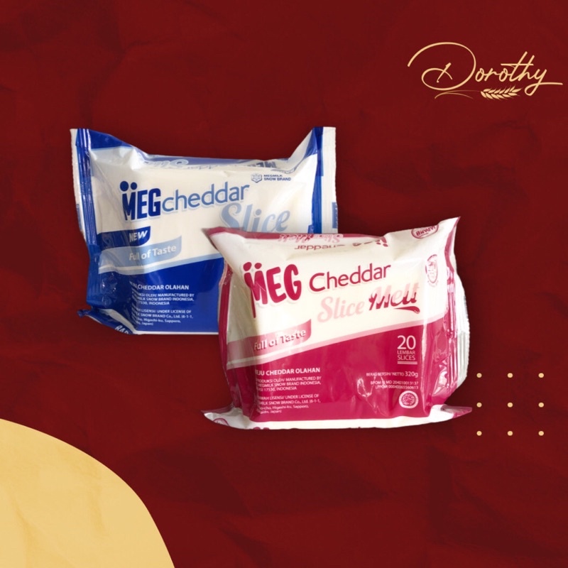 Jual MEG KEJU CHEDDAR SLICE / SLICE MELT ISI 20 LEMBAR 320 GRAM ...