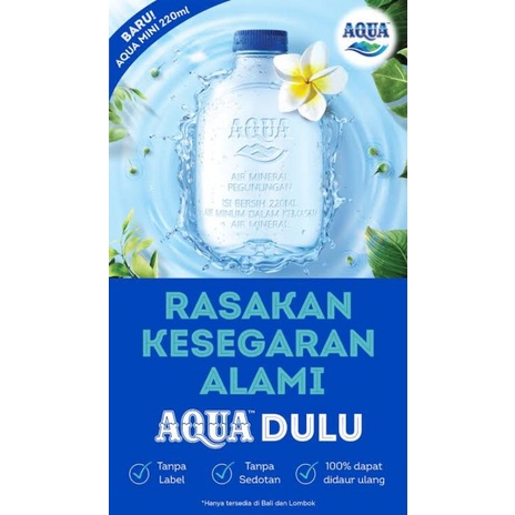 Jual Aqua mini 220 ml - 1 dus (24 pcs) | Shopee Indonesia