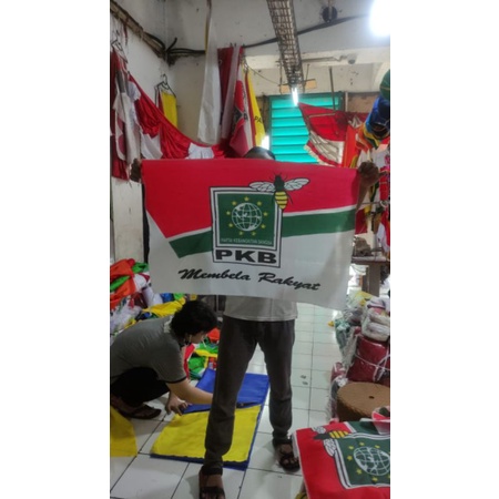 Jual BENDERA PARTAI PKB UKURAN 60 X 90 CM ISI 100 PCS | Shopee Indonesia