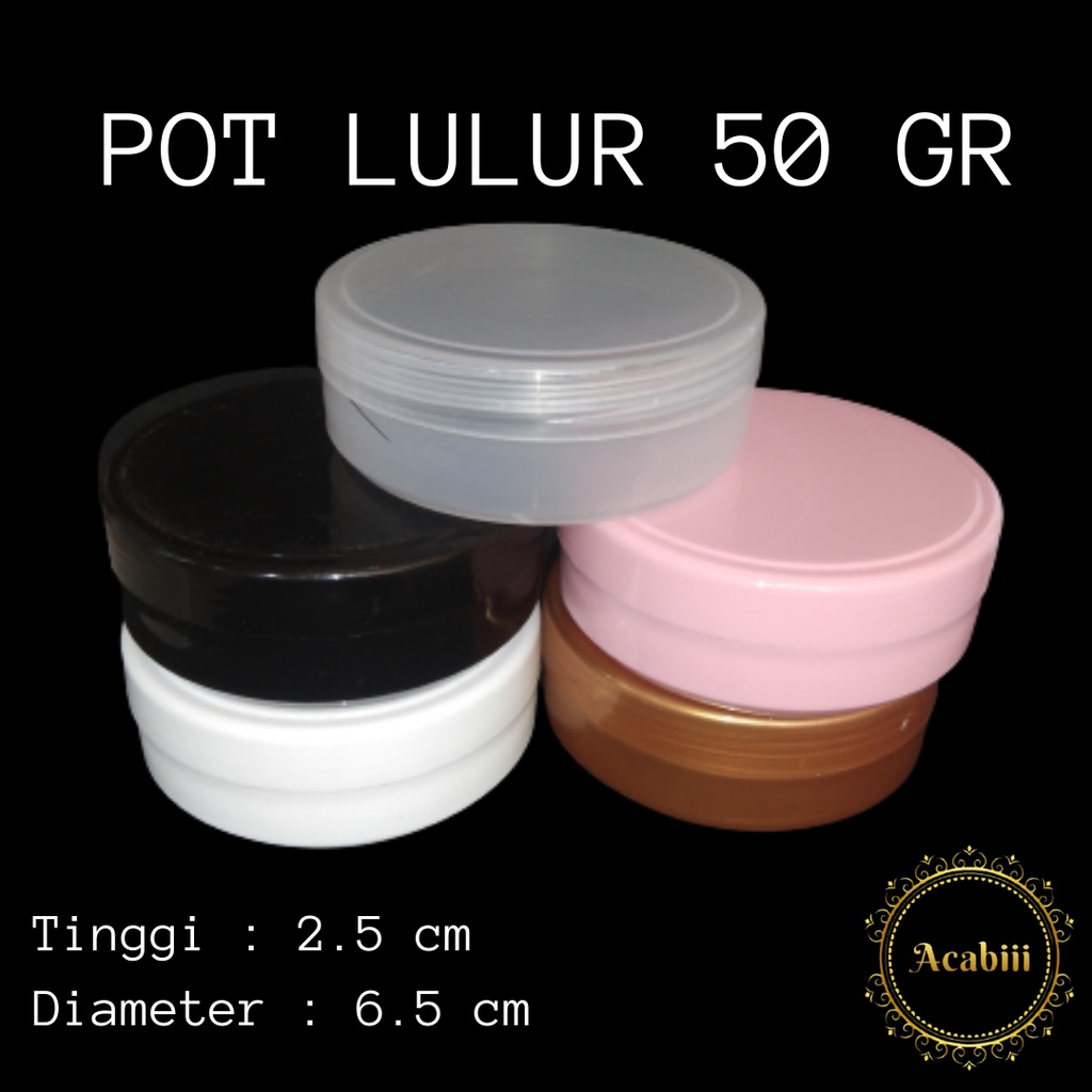 Jual POT LULUR 50 GR / KEMASAN KOSONG | Shopee Indonesia